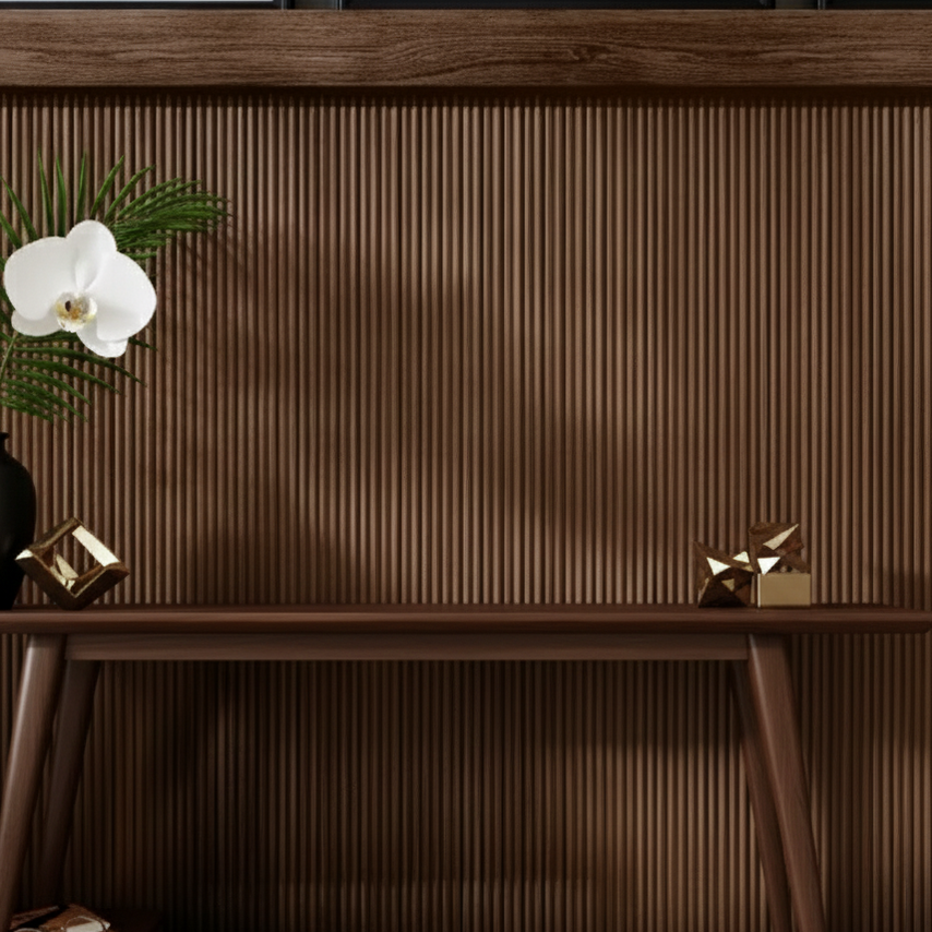 Panel Haus Flex Walnut Flute Wall Panel 240cm x 60 cm (2 pack)